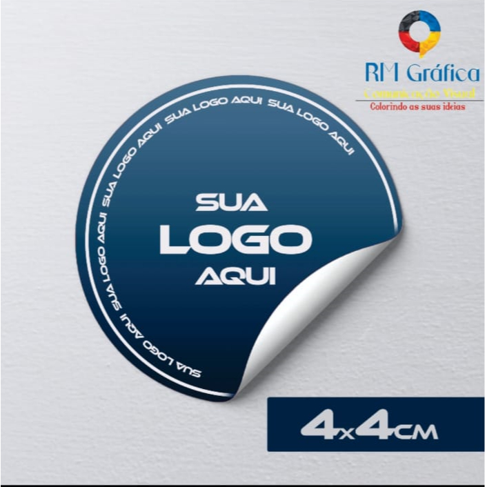 Adesivos Personalizados 4x4 (100 Unidades) - Recorte Eletrônico | Shopee Brasil