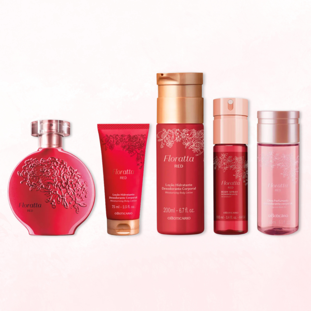 Kit Floratta Red - oBoticário (Perfume, Hidratante e Óleo, Corporal ...