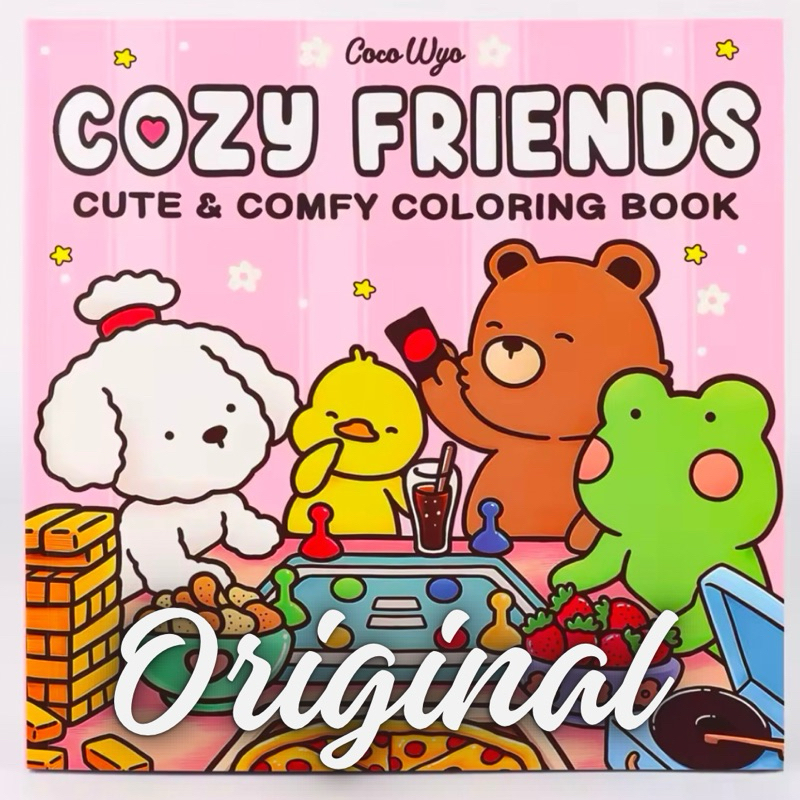 Cozy friends ORIGINAL + brinde (folha acetato) - livro de colorir da ...