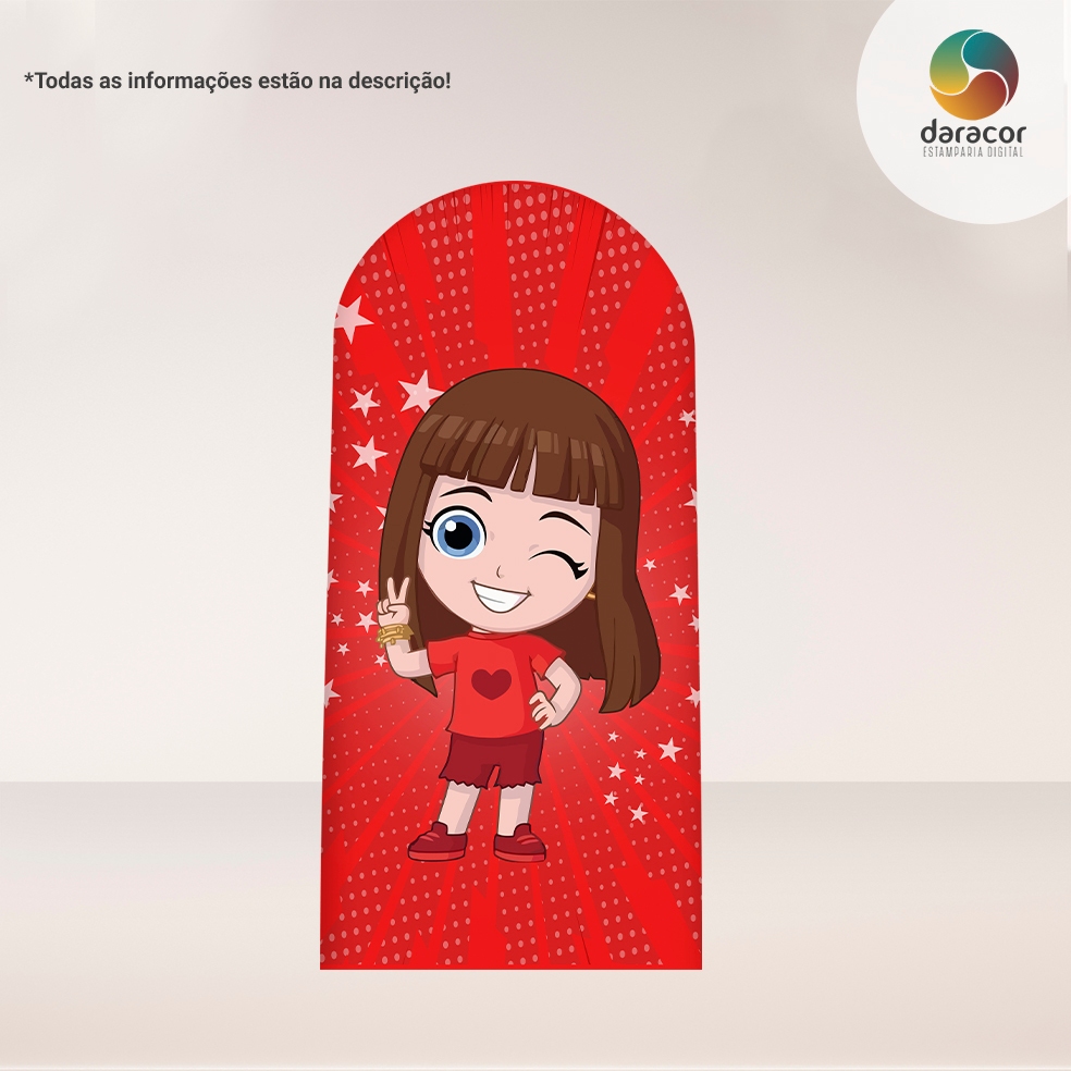 Painel Romano Face Única Gi Luccas Neto C/Elástico | Shopee Brasil