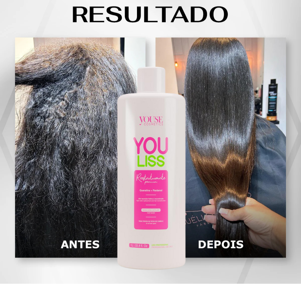 Escova Progressiva Alisamento Capilar Profissional Sem Formol Youse You ...