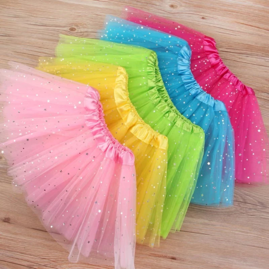 Kit 3 Saias de Tule Brilhante para Carnaval e Festas | Shopee Brasil