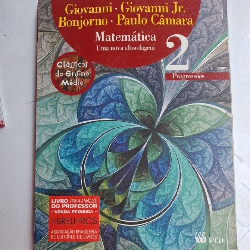 Matemática bonjorno 2: progressoes | Shopee Brasil