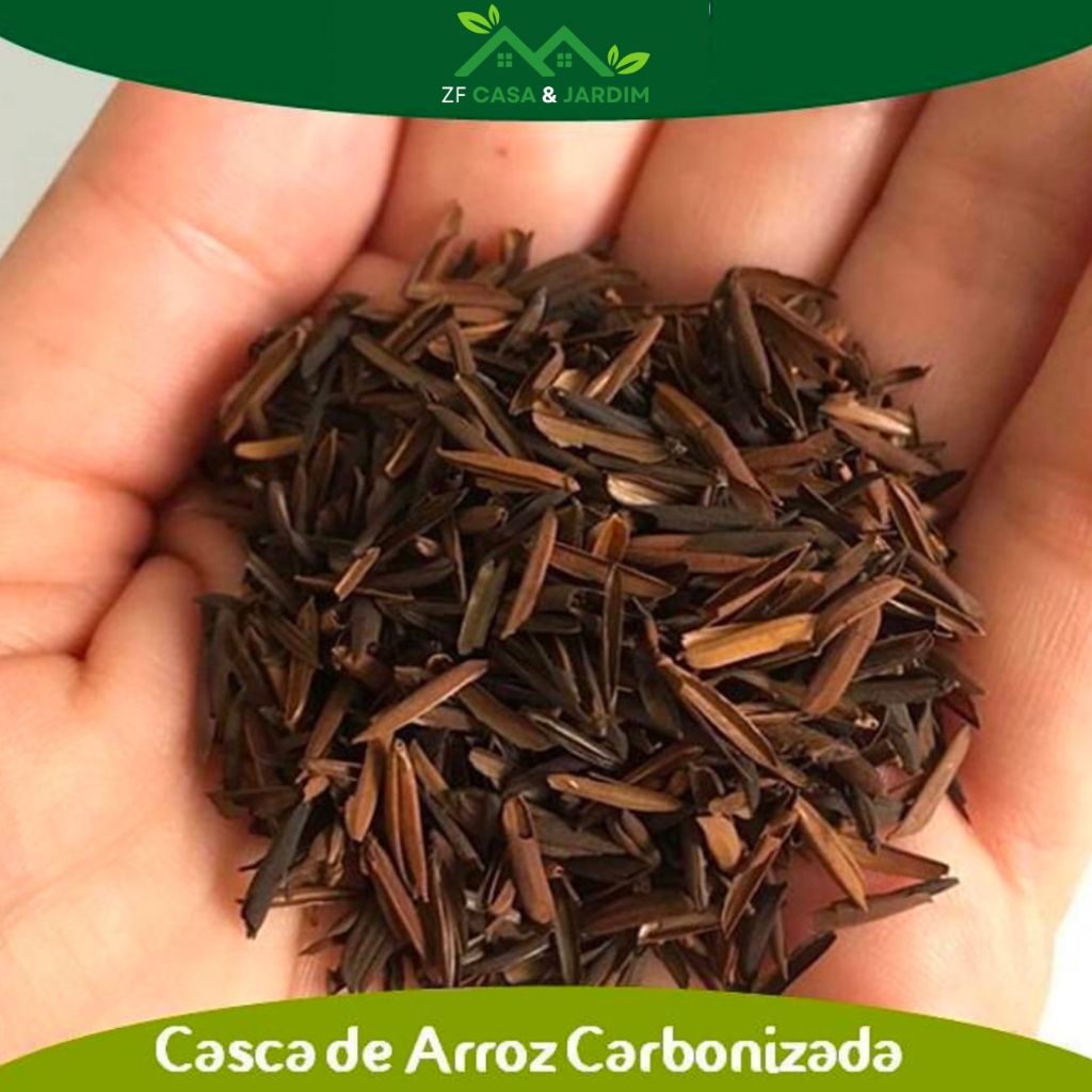 Casca de Arroz Carbonizada Substrato Orgânico 50 ou 100 Litros | Shopee ...