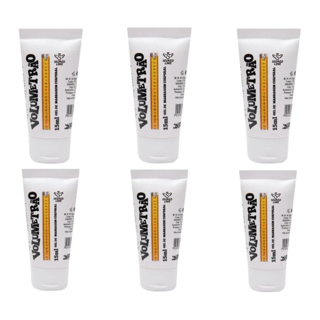 Kit Volumetrão Lubrificante Masculino Incha Pênis e Retarda a ...