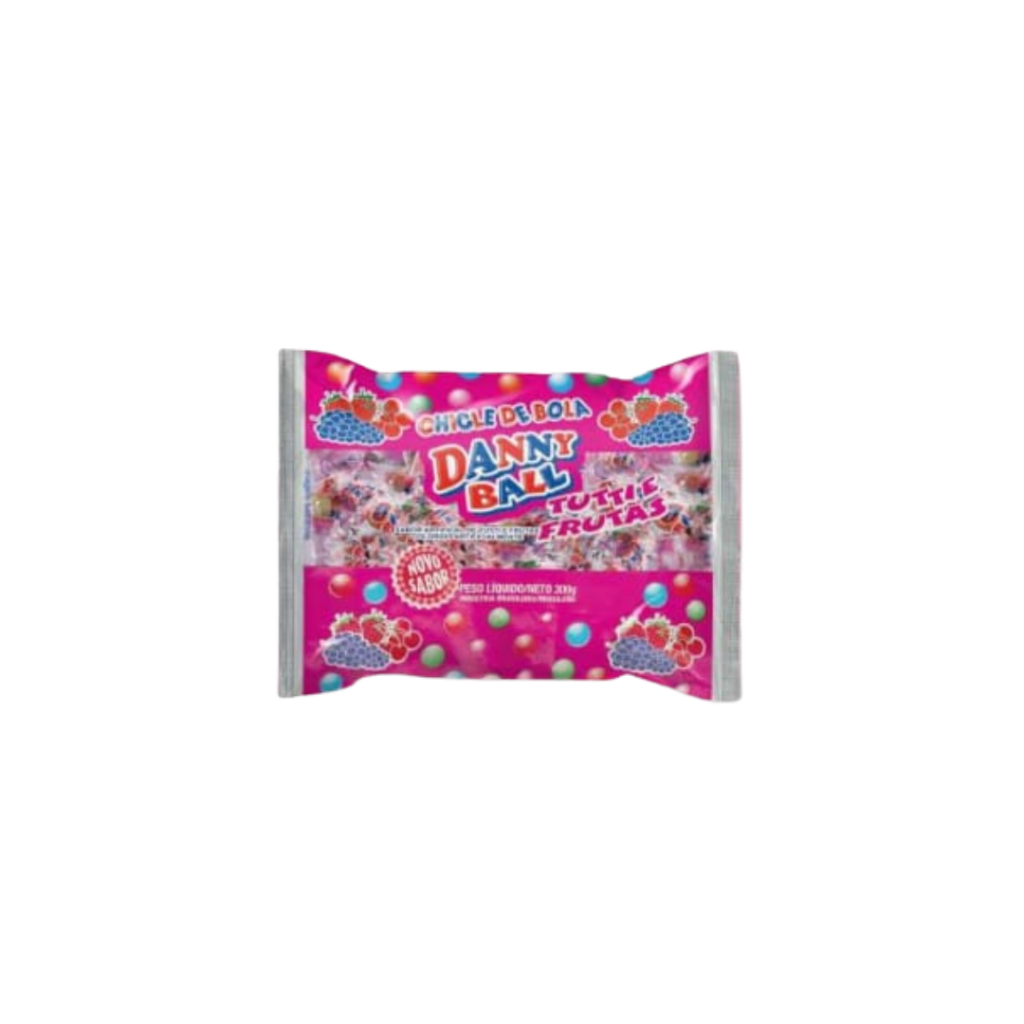 Chiclete Danny Ball Gummies Tutti Frutti 300g - 100unidades | Shopee Brasil