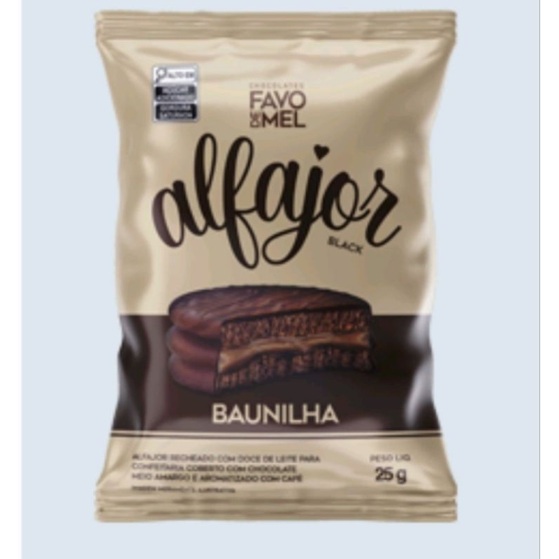 15 Unidades Alfajor Black Café Recheado Com Doce De Leite Cobertura ...