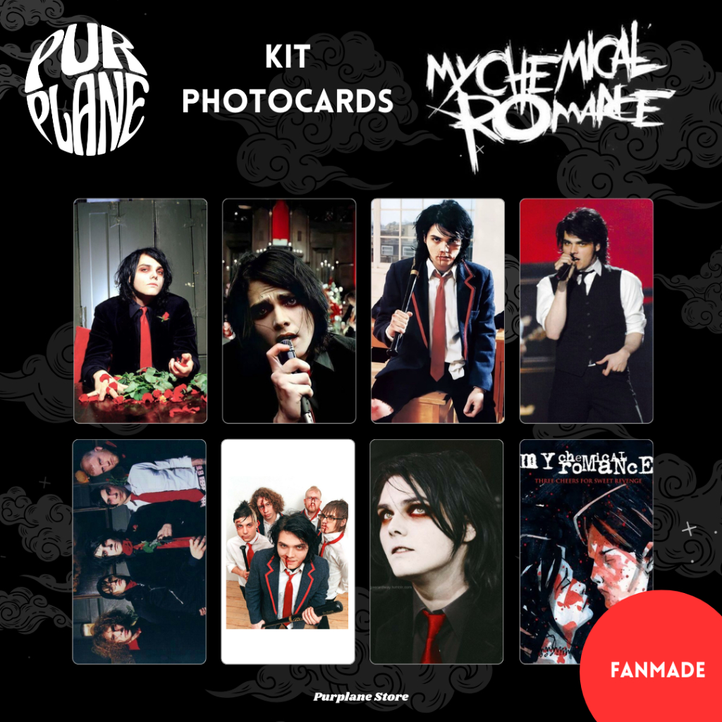 Photocards My Chemical Romance MCR Gerard Way Rock Emo Fanmade | Shopee ...