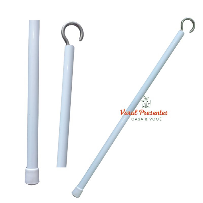 Gancho com vareta de 0,95cm para manuseio do varal individual | Shopee ...