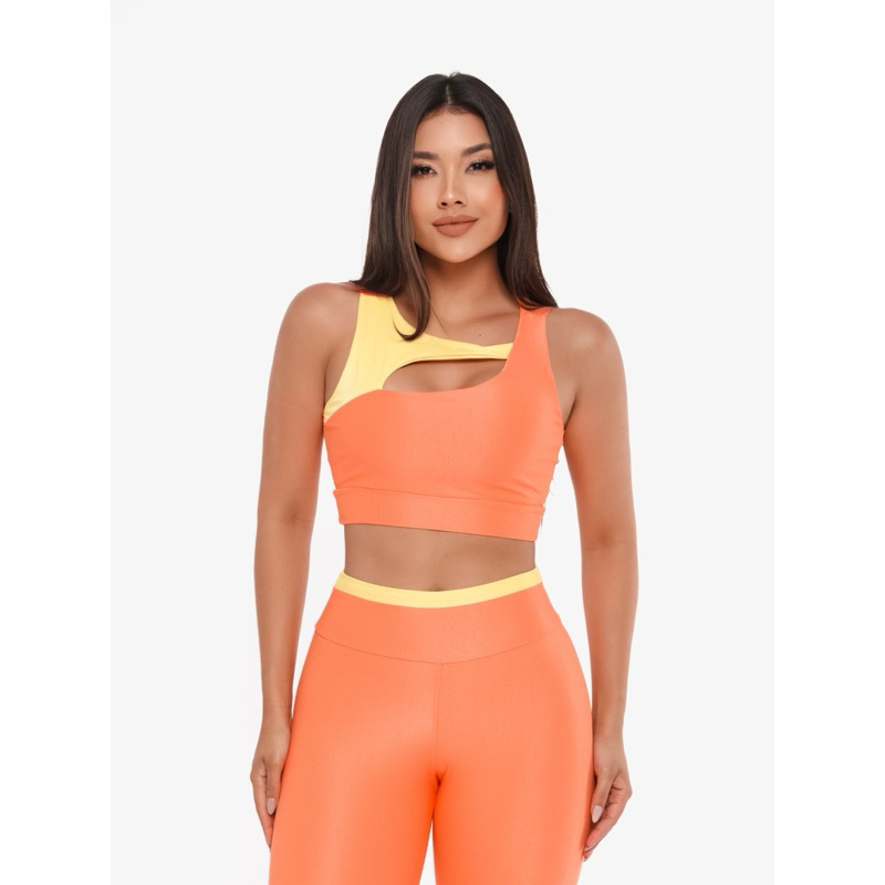 Conjunto Solar Energy Coraline Canelado Fitness | Shopee Brasil