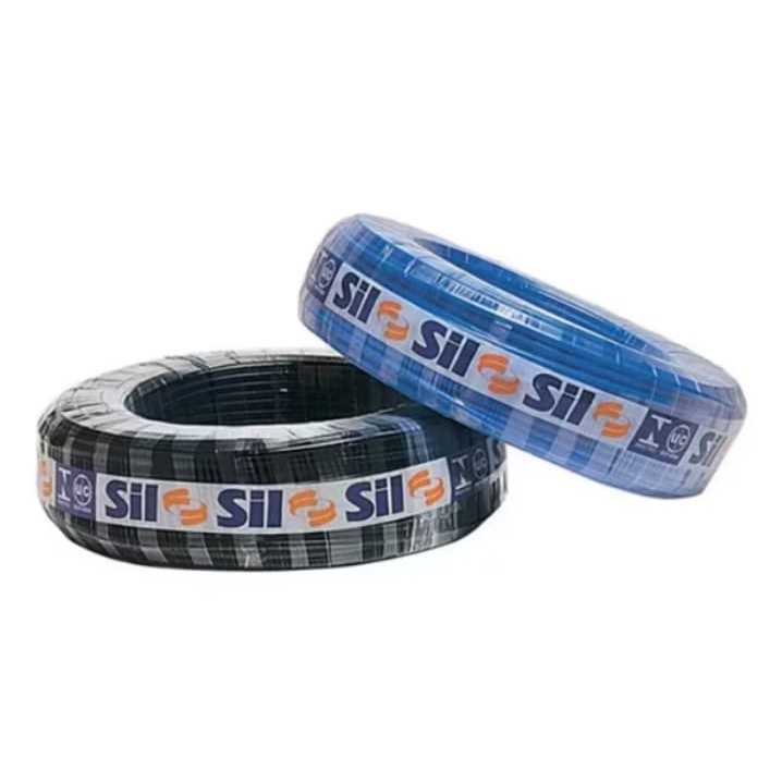 Cabo flexivel SIL Fio Cabo Flexível 16mm 750v 16mm 15 metro preto ...