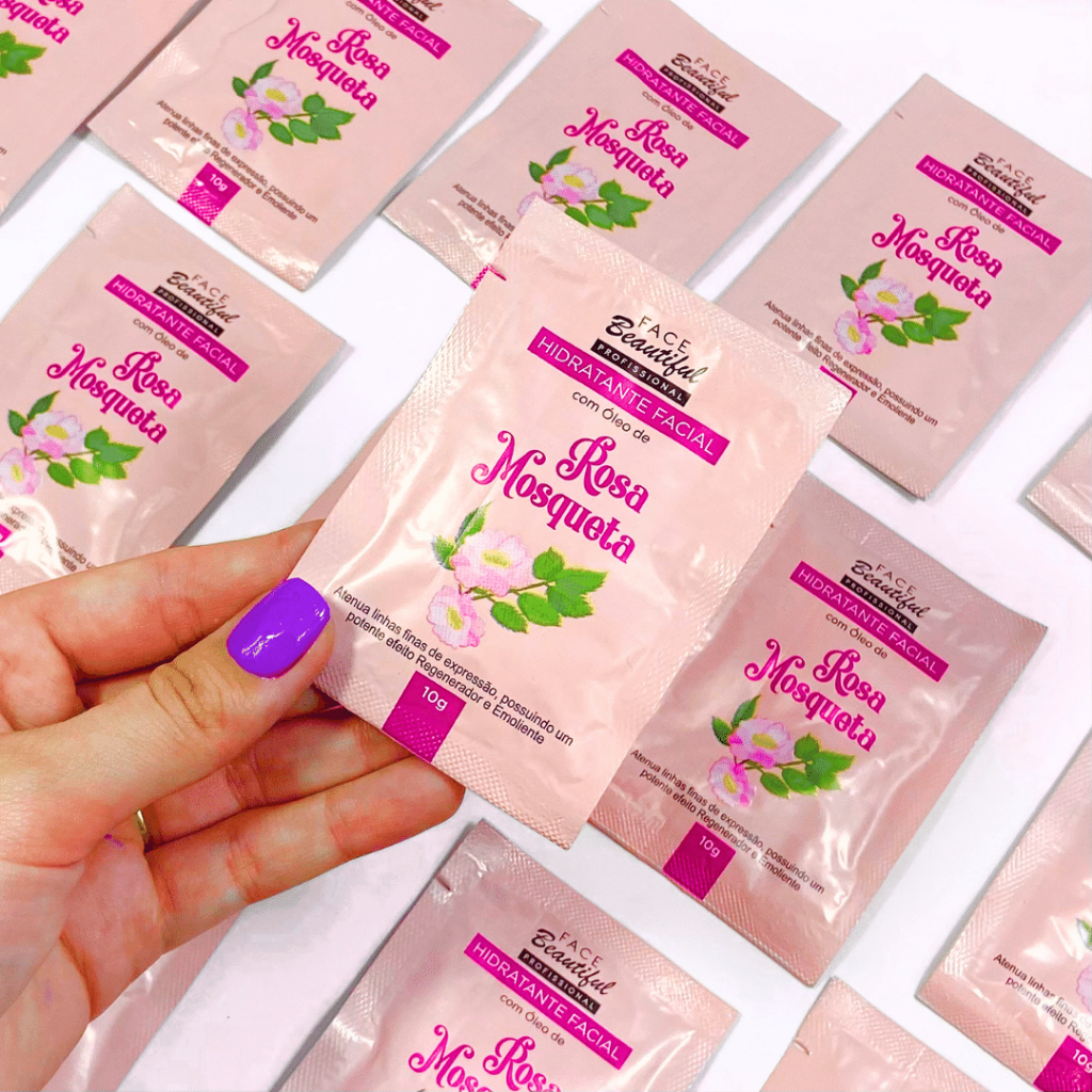 Sachê Hidratante Facial Face Beautiful Rosa Mosqueta 10g | Shopee Brasil