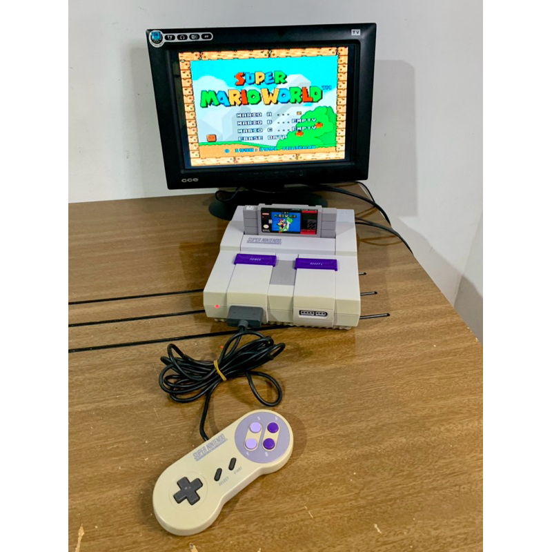Super Nintendo Fat + Super Mario World | Shopee Brasil