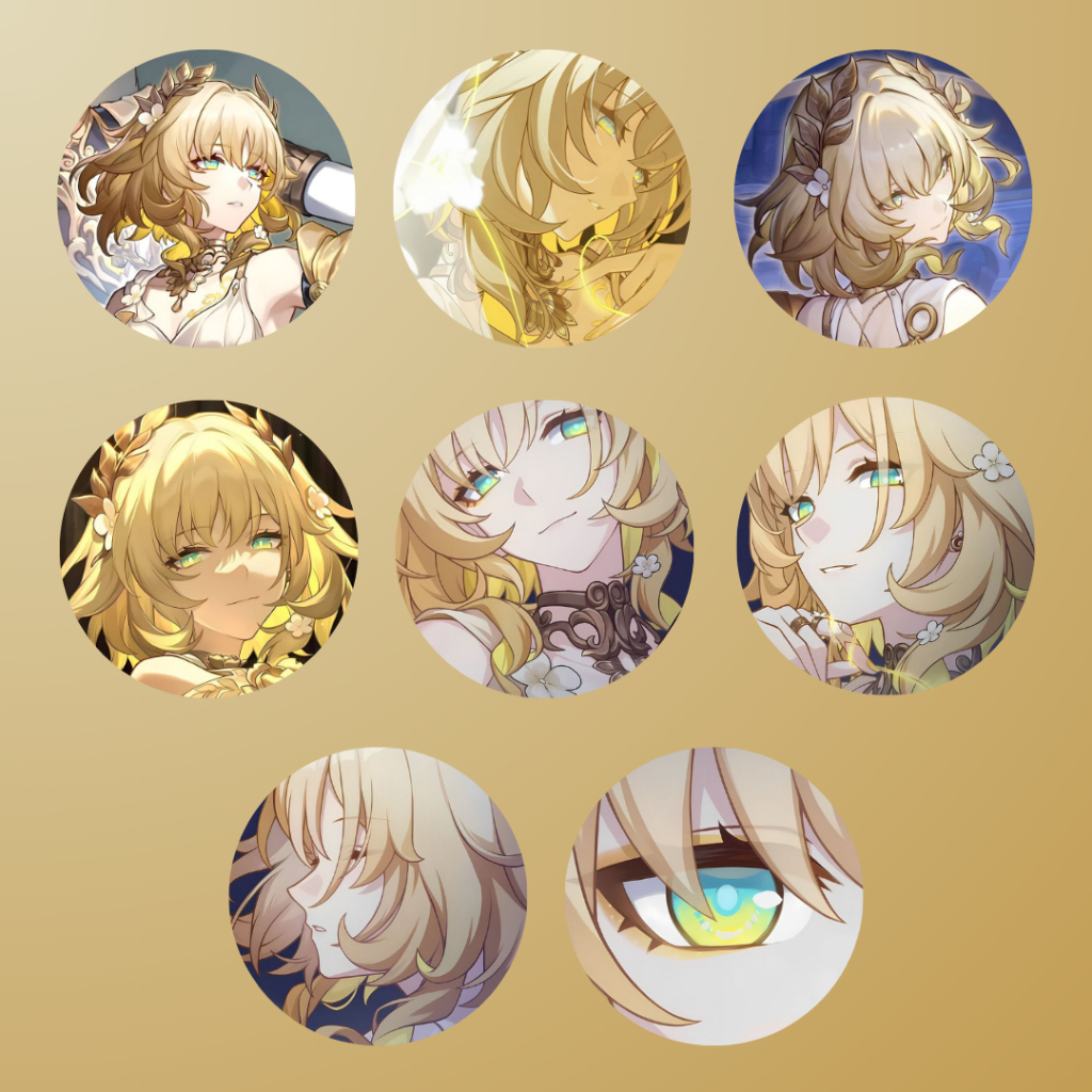 Bottons/Broches Aglaea Honkai Star Rail 4,5 cm | Shopee Brasil