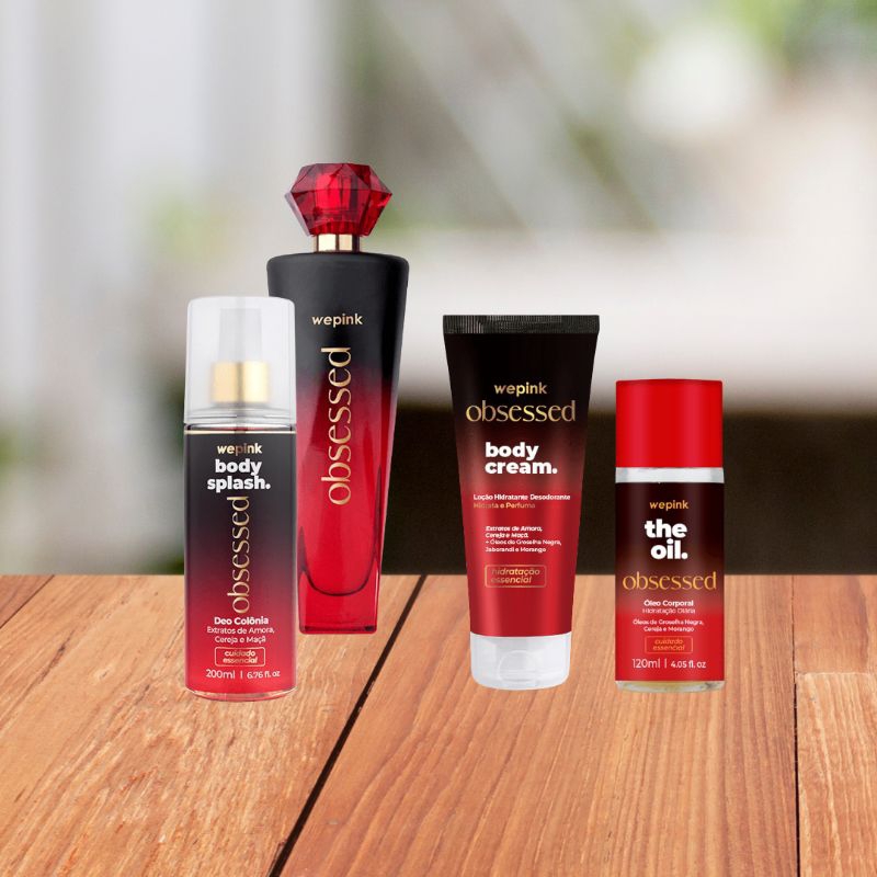 Kit Wepink Obsessed Pureblixx One Touch Infinity RED Gold BodySplash ...