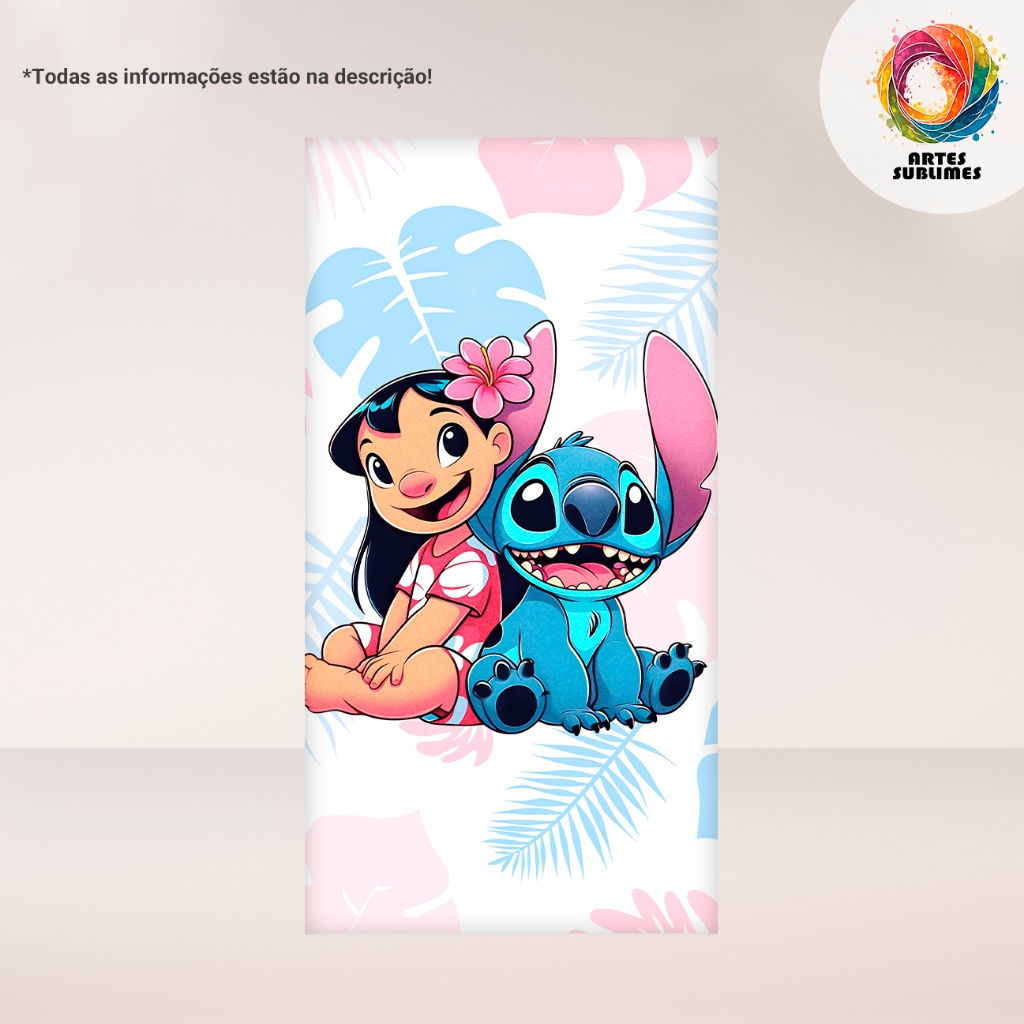 Painel Retangular Stitch Tam Diversos C/Overlock | Shopee Brasil