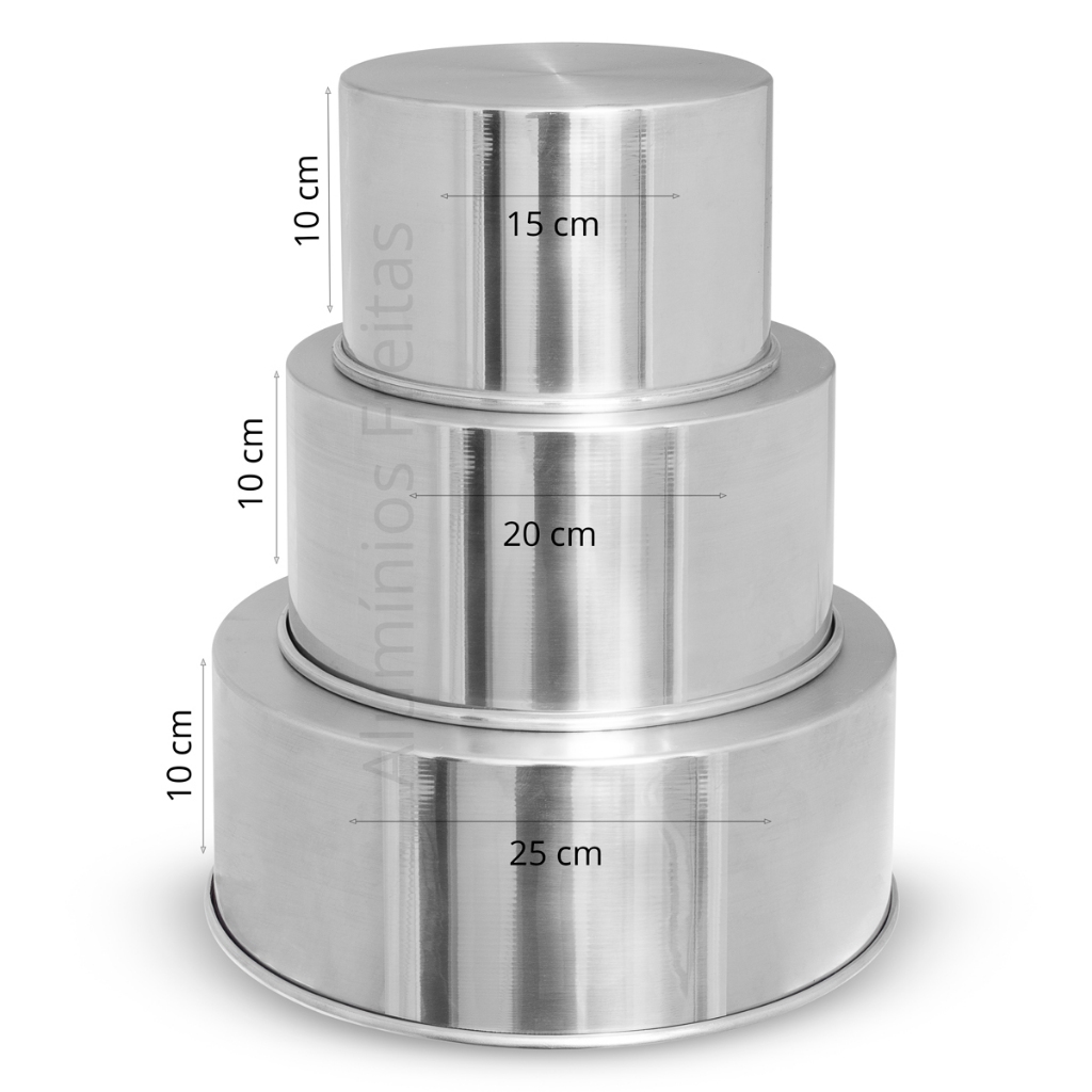 Forma de Bolo Ideal para Casamento Aniversários Padarias Funda Alta ...