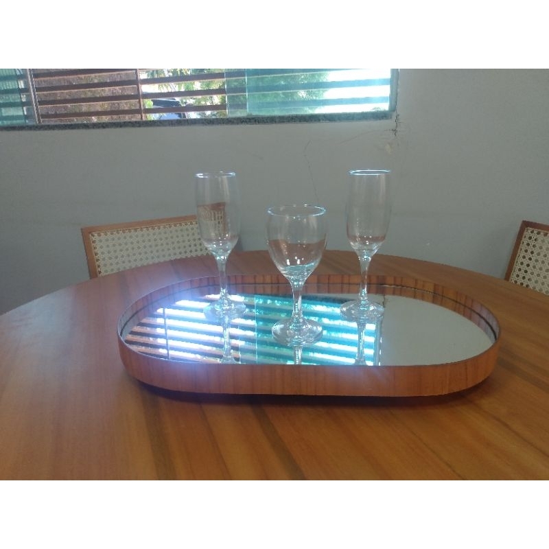 bandeja oval laminado decoração | Shopee Brasil