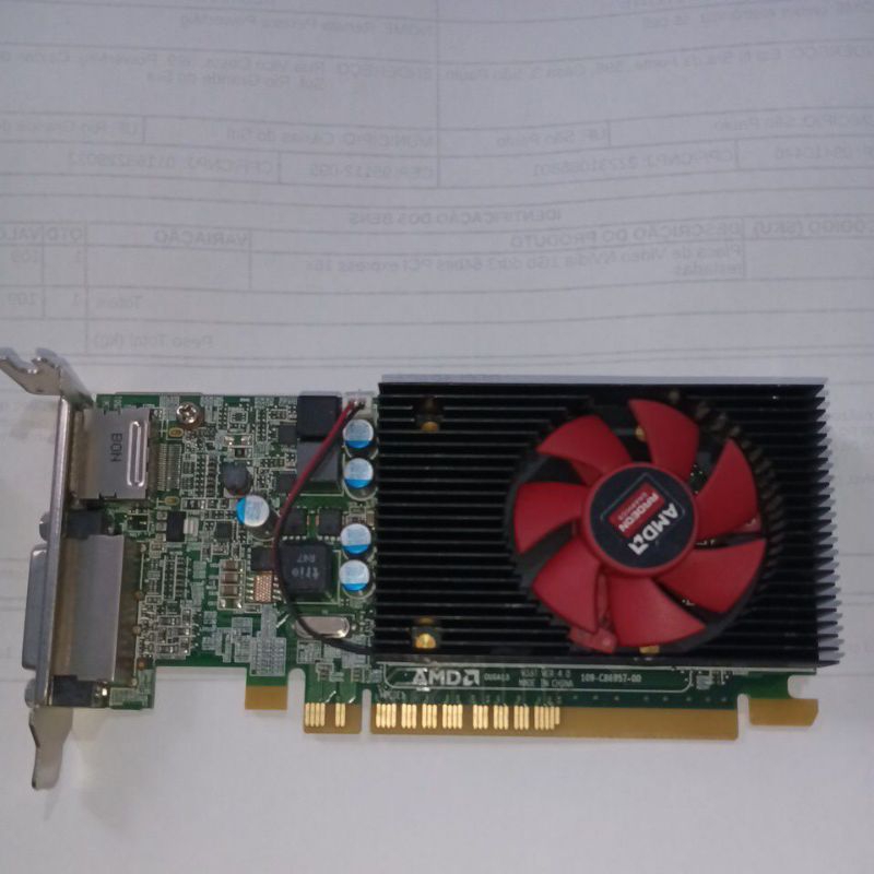 Placa de Video AMD 2Gb r5 430 64bits ddr5 PCI express 16x testadas ...