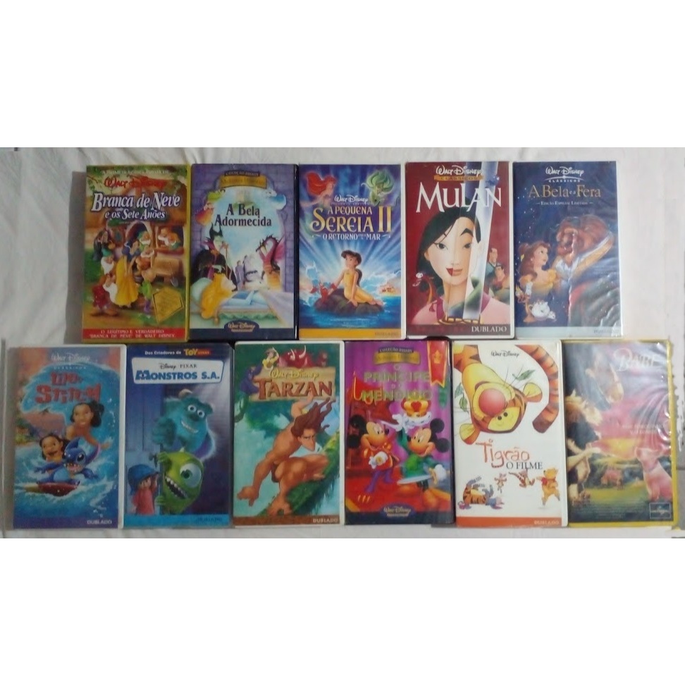 VHS Infantil Classicos da Disney Leia Com Atenção As Descrições das ...