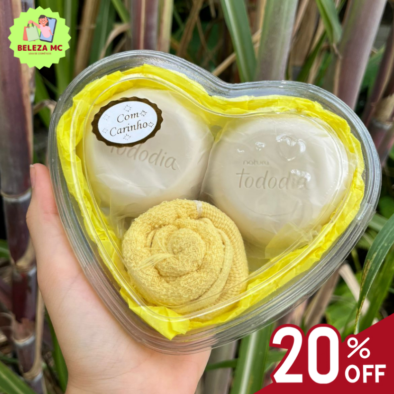 Kit Presente Natura | 2 Sabonetes Todo Dia + Toalhinha / A escolher ...