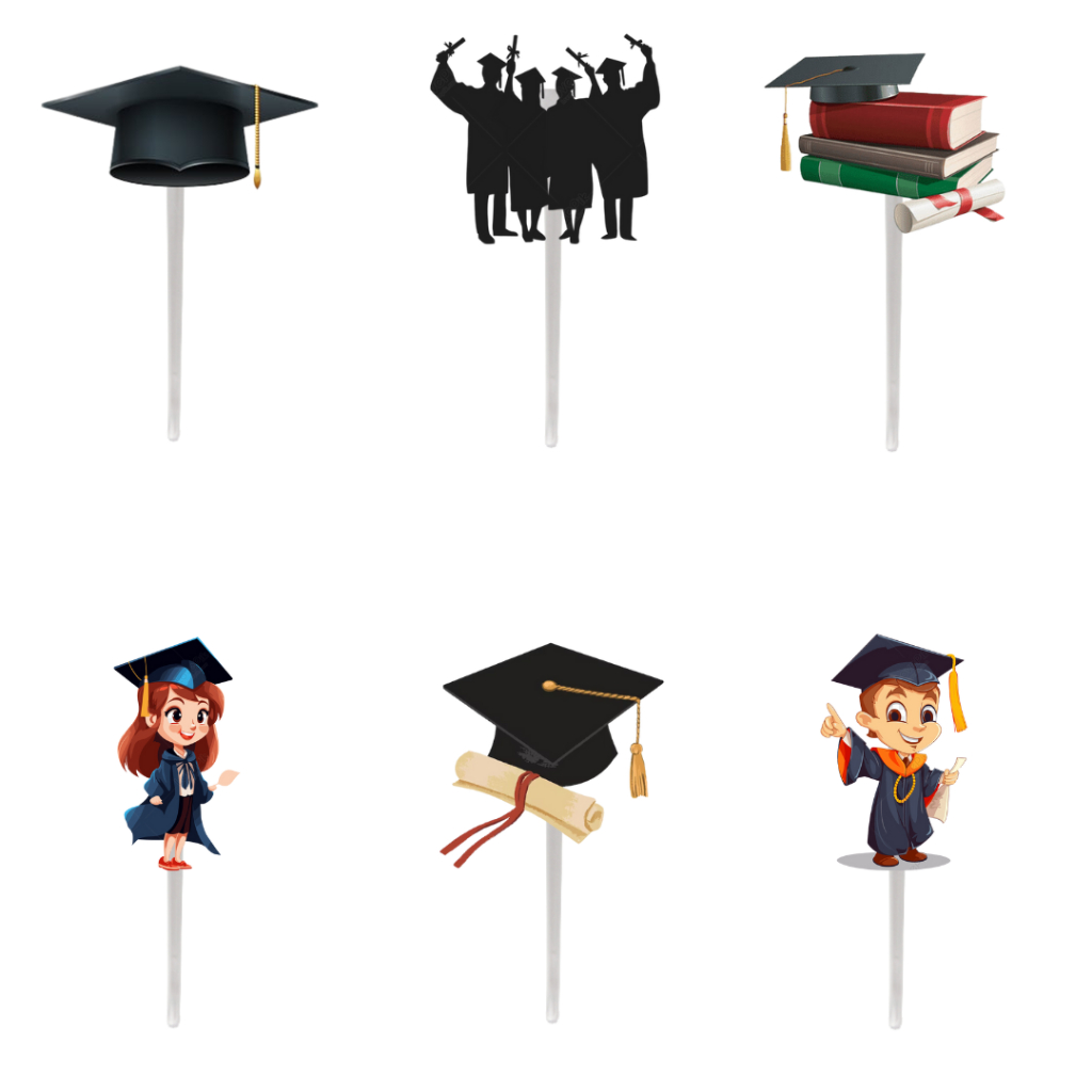 50 Toppers Formatura P/ Docinho De Festa Infantil | Shopee Brasil