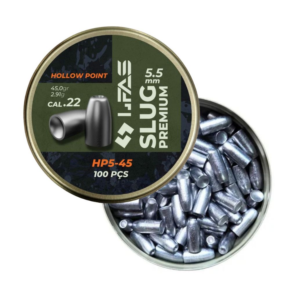 Chumbinho 5.5 Slug Premium Pesado 2,9g 45gr 100un Pcp Airgun | Shopee ...