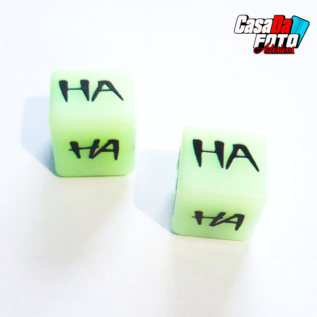 Bico de Válvula formato Dadinho HaHa Verde Neon para Tampa Pino de Pneu ...