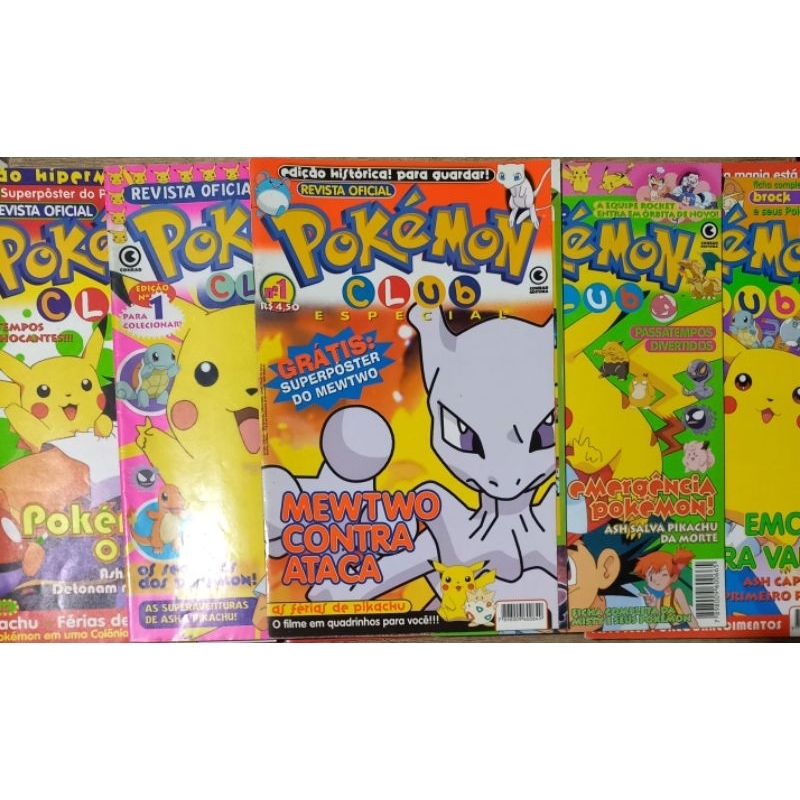 revista pokemon clube - 1 a 17 +especial - kit 18 revistas | Shopee Brasil