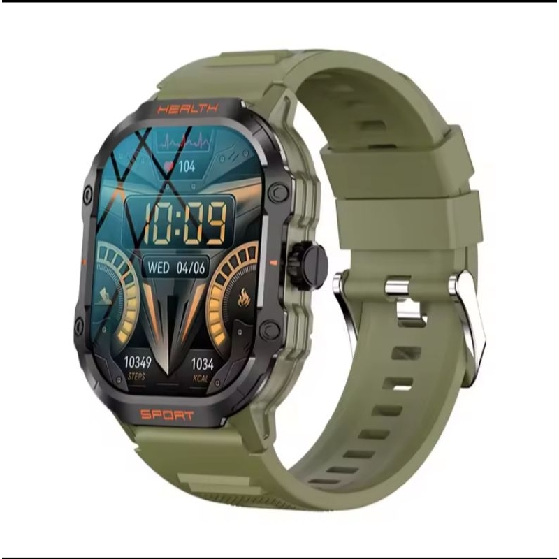 MEVADEN smartwatch prova d'água IP 68 relógio inteligente verde militar ...