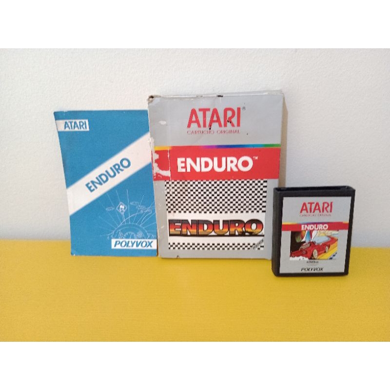 Cartucho Enduro Atari 2600 original na caixa | Shopee Brasil