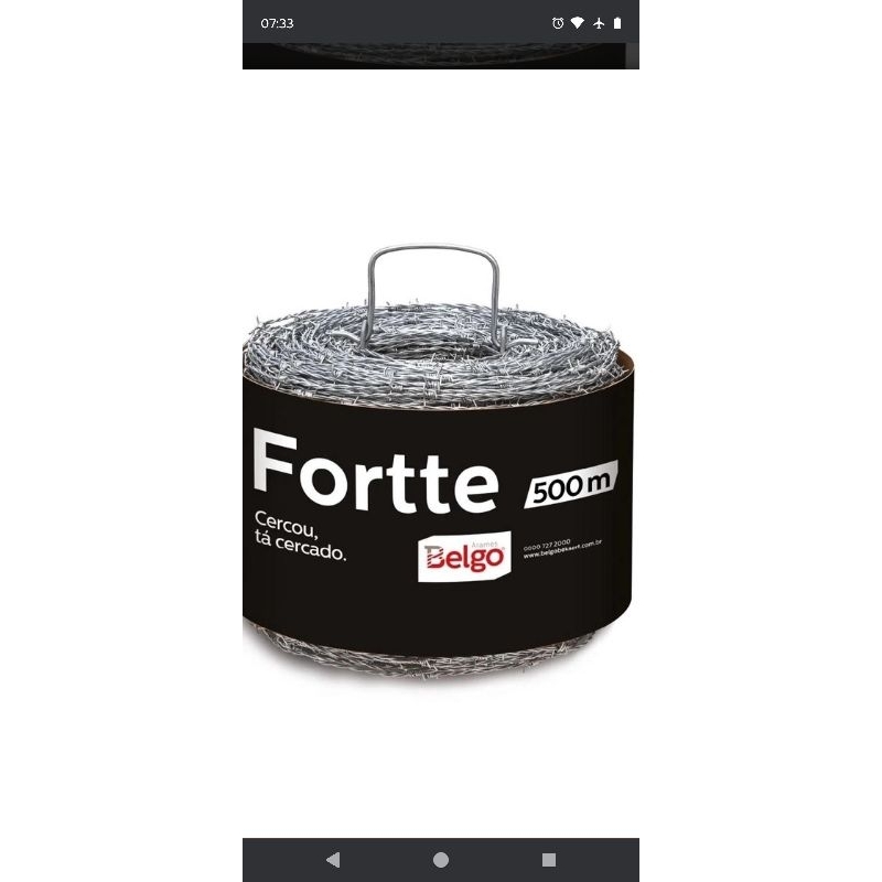 ARAME FARPADO 500 METRO FORTE | Shopee Brasil