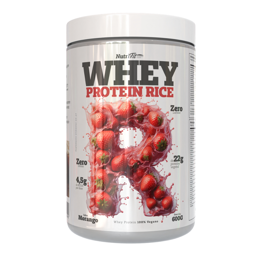 Whey Rice Protein 600g Nutrifit - Whey Protein Vegano Zero Lactose ...