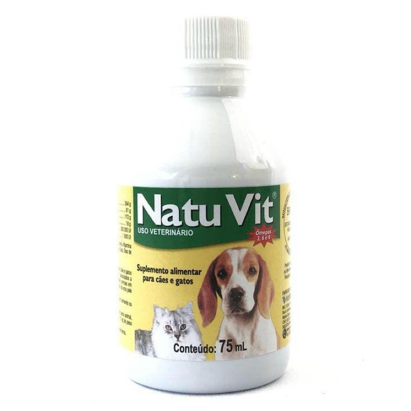 Suplemento Vitamínico Cães e Gatos 75ml Natu Vit | Shopee Brasil