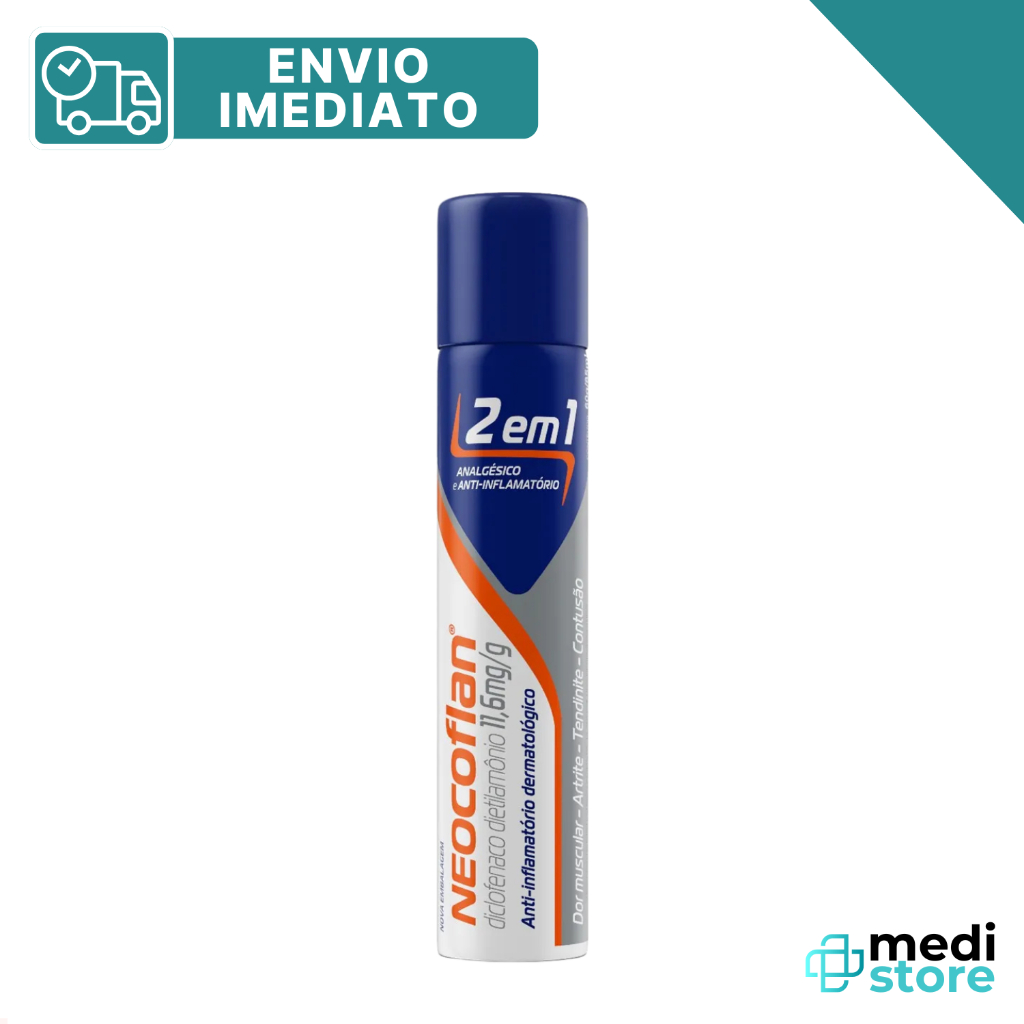 Neocoflan Spray Aerosol 2 em 1 Analgésico Anti-inflamatório 85mL ...