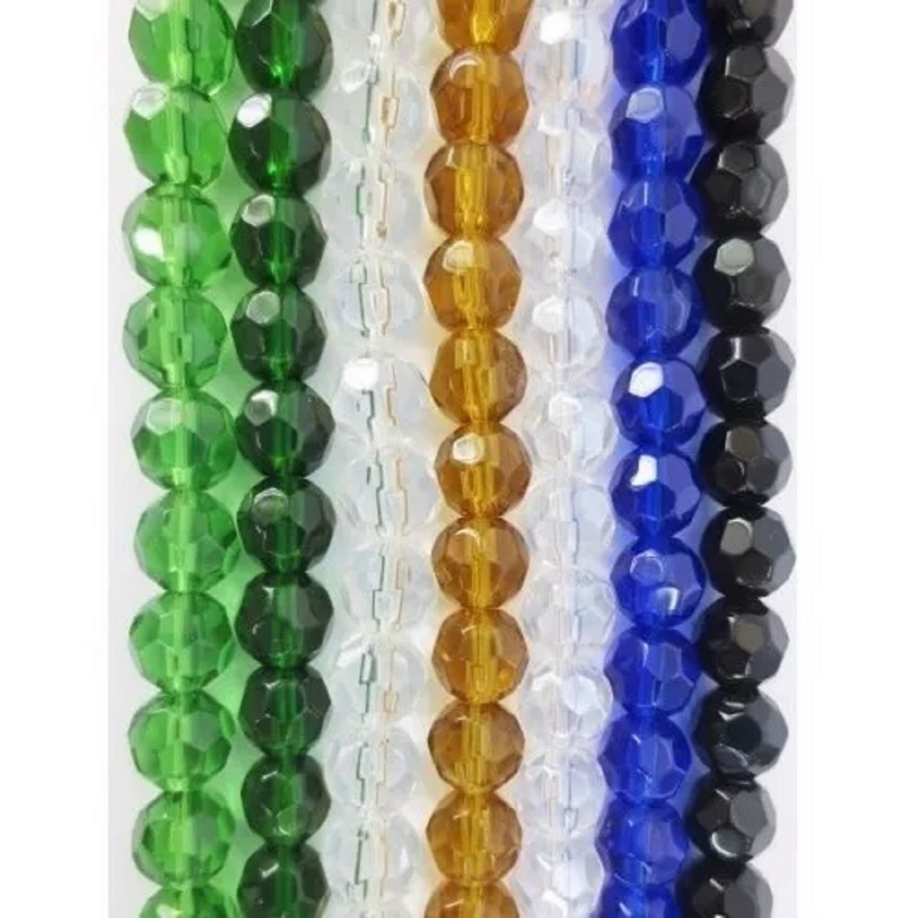 92 Contas De Cristal Vidro 12mm Cores Umbanda Candomble | Shopee Brasil