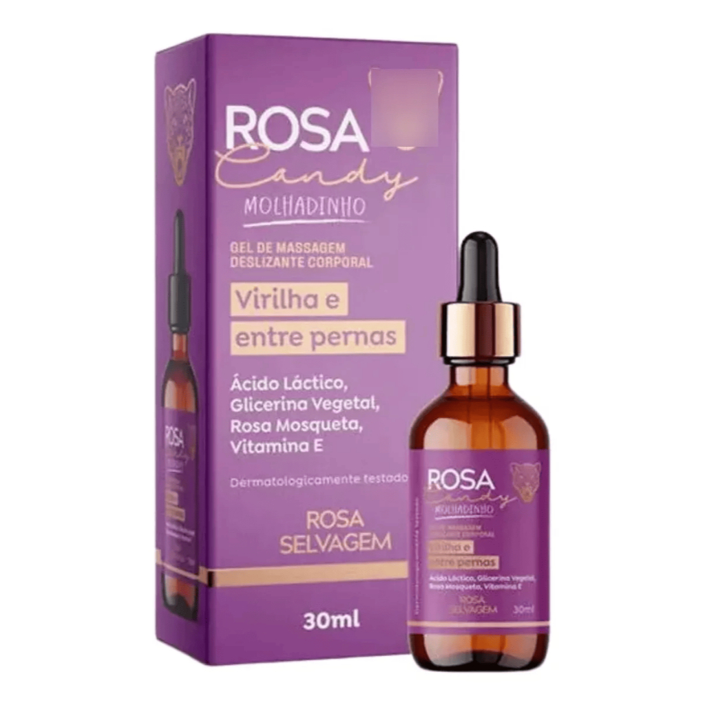 Rosa Selvagem Gel Massagem Corporal Rosa Candy Roxo 30ml | Shopee Brasil