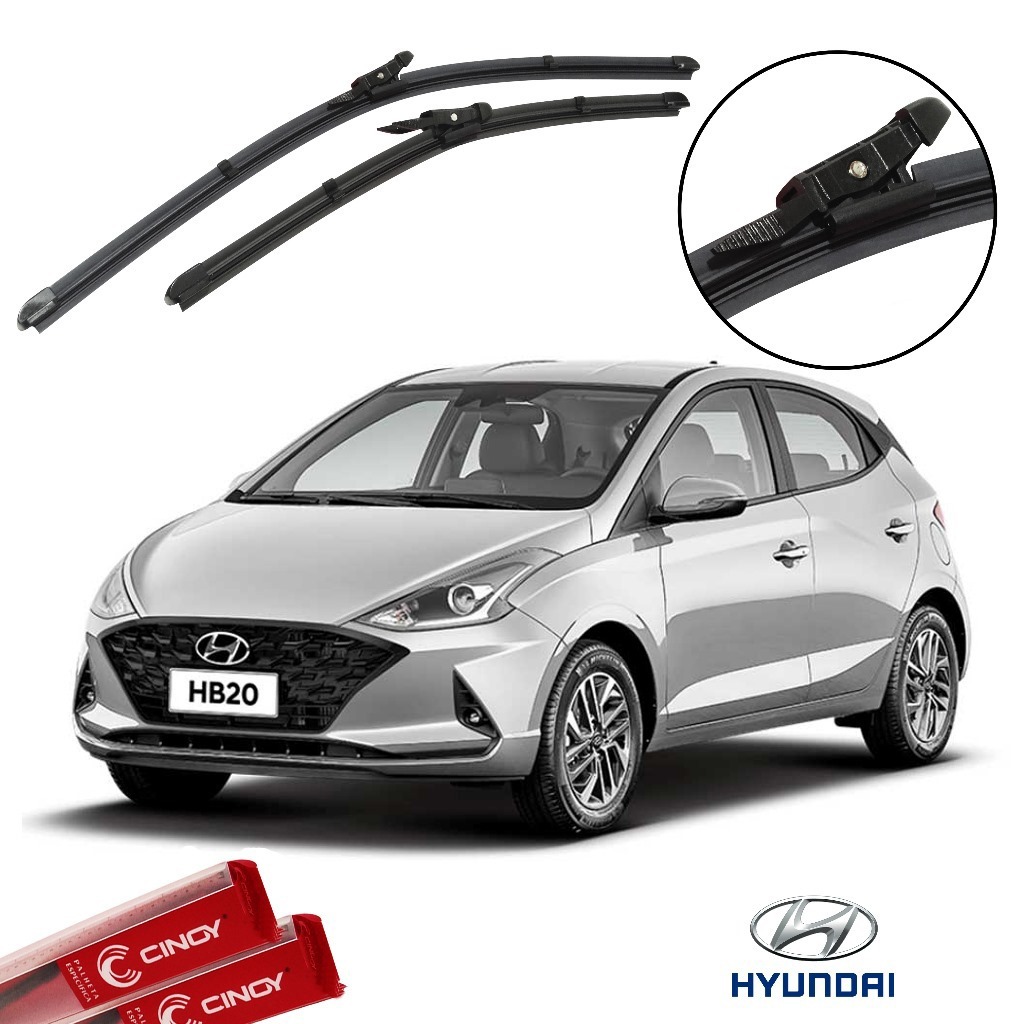 Par Palheta Original Hyundai HB20 HB20S 2020 2021 2022 2023 2024 2025 Limpador Dianteiro Paleta ...