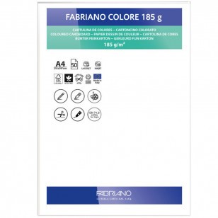 Papel Colore Fabriano Branco A4 185g/m² Pack c/10 Folhas | Shopee Brasil