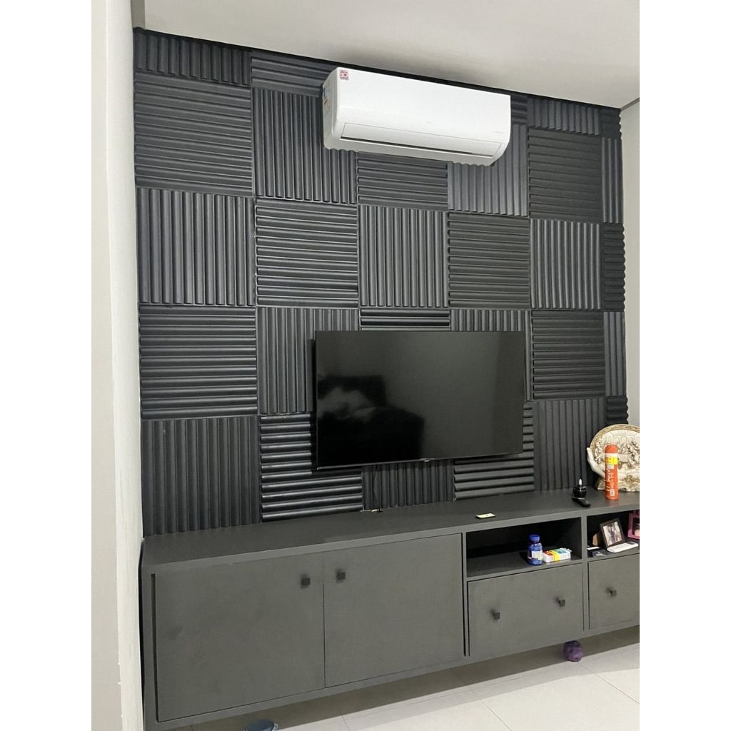 kit 12 Painel Ripado PVC 3D Revestimento para Parede decorativa ...