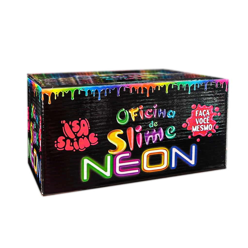 Kit Slime com Colas Neon Isa Slime Especial Dia das Crianças com ...