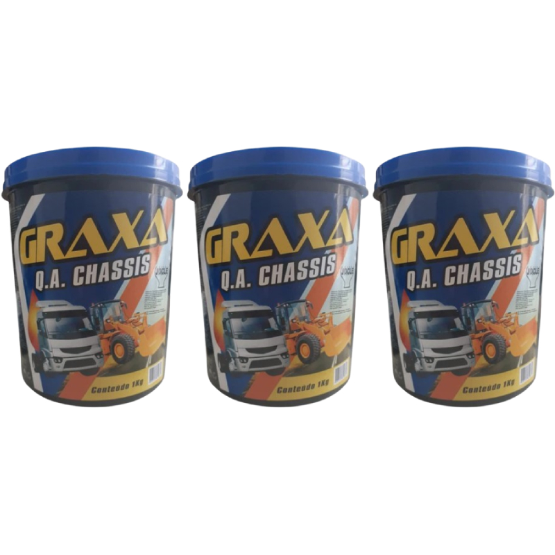 03 Unidades Graxa Chassis 1kg Uso Geral Q.a Chassis Jocle | Shopee Brasil