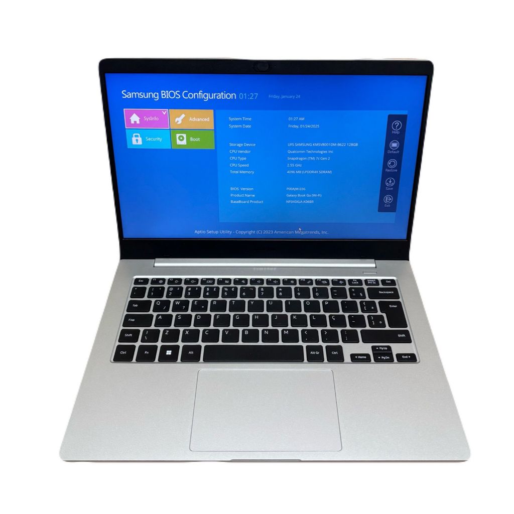 Notebook Samsung Galaxy Book Go Snapdragon 4g Ssd M.2 128gb | Shopee Brasil