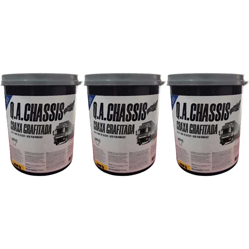 03 Unidades Q.A Chassis Jocle Graxa Grafitada 1Kg | Shopee Brasil