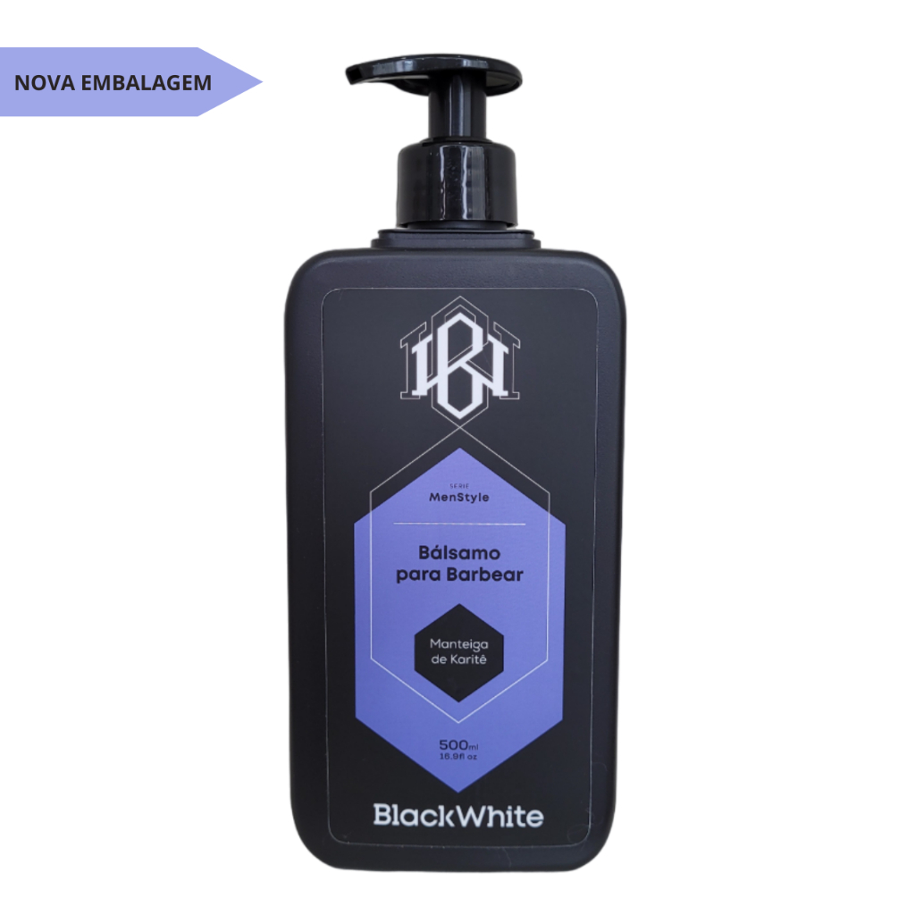 Bálsamo para Barbear 500ml/1000ml (1 Litro) - Black White | Shopee Brasil