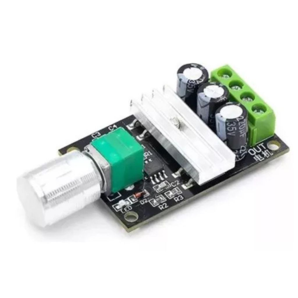 Controlador De Velocidade Motor Dc 6v 12v 24v 28v 3a Pwm | Shopee Brasil
