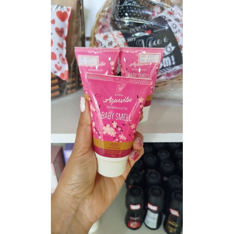 Desodorante em creme Antitranspirante Avon Baby Smell 50g | Shopee Brasil