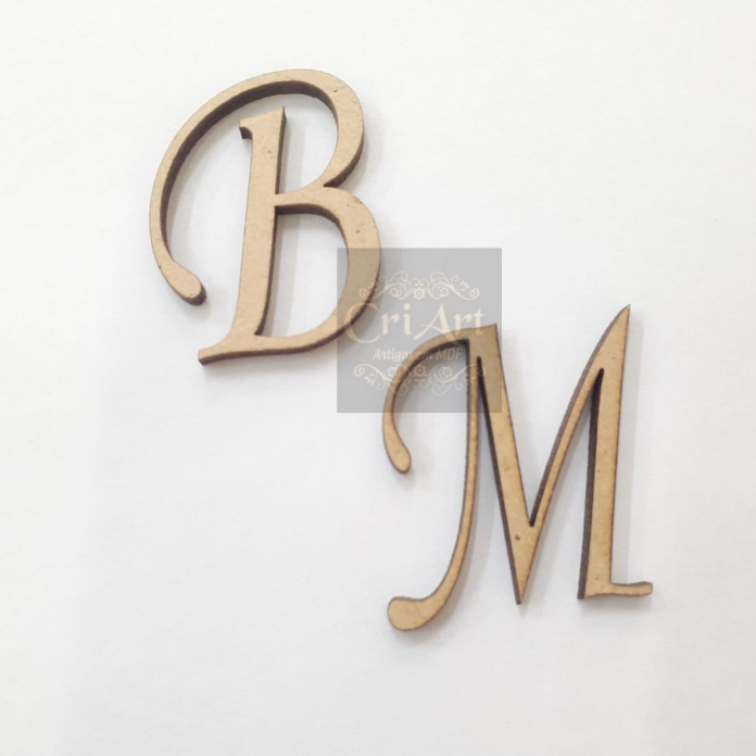 Kit 60 Letras Em Mdf Personalizadas Pequenas Letras Cursivas Aplique De ...