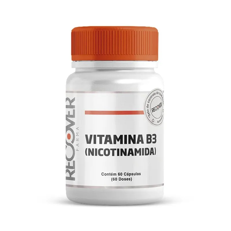Vitamina B3 (Nicotinamida) 500mg - 60 Cápsulas (60 Doses) | Shopee Brasil