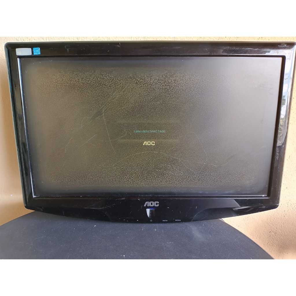 Monitor Lcd 17 Polegadas Widescreen - Aoc 731 Fw - Usado - Ver Detalhes | Shopee Brasil